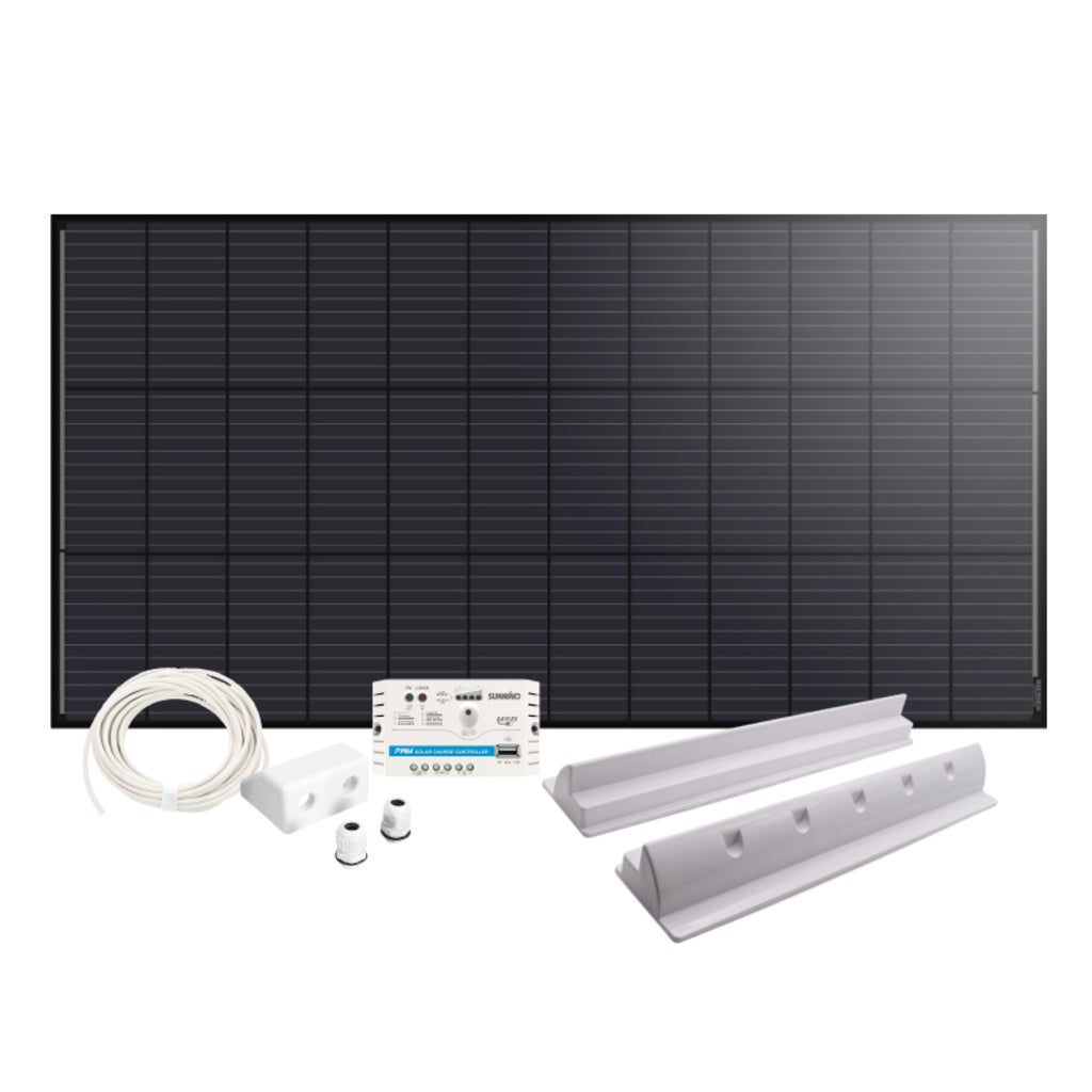 Solcellspaket Sunwind Caravan 170W PWM, spoiler