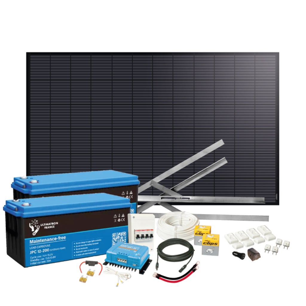 Solcellspaket Sunwind Basic 300W / 400Ah Blykol